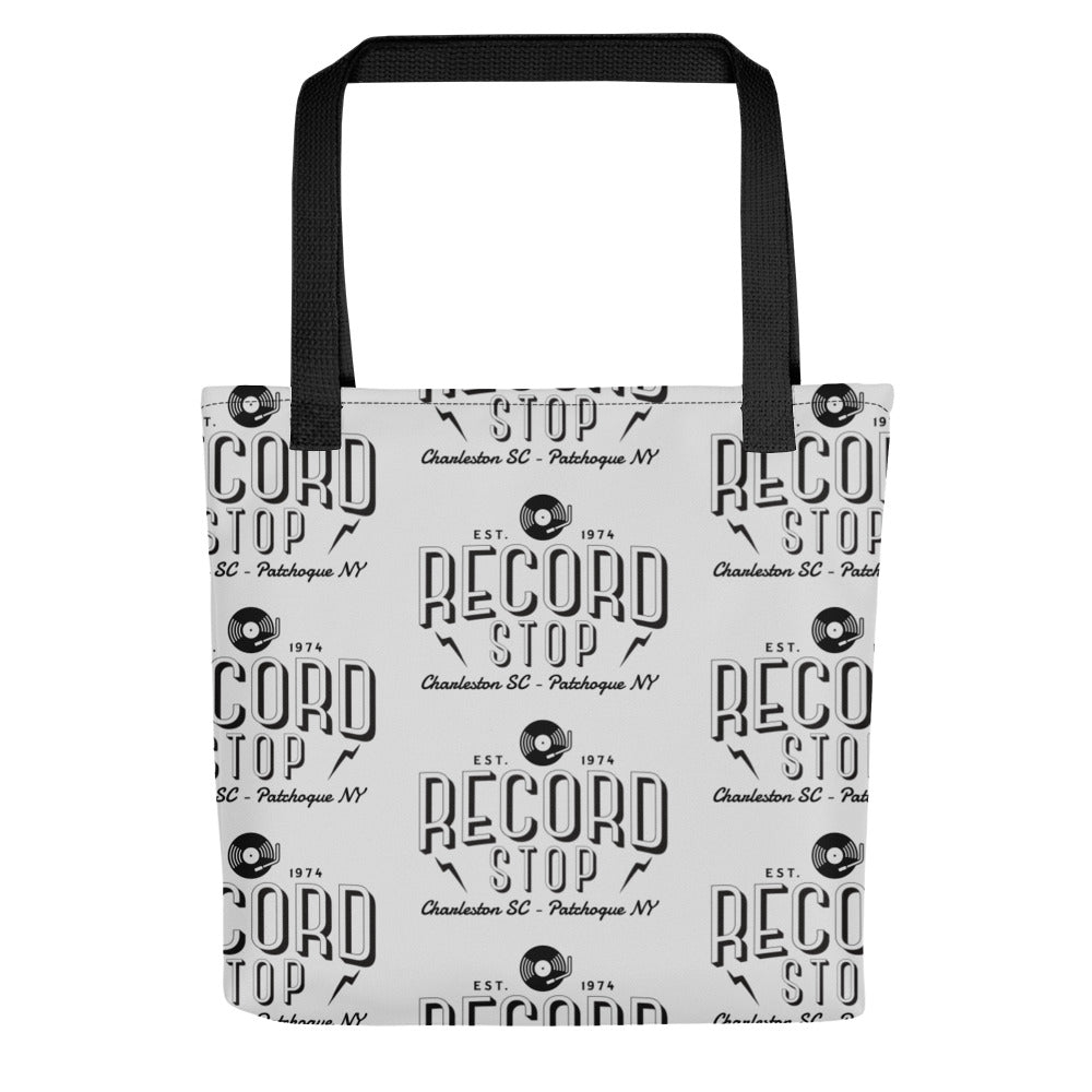 Record Stop Logo Tote Bag